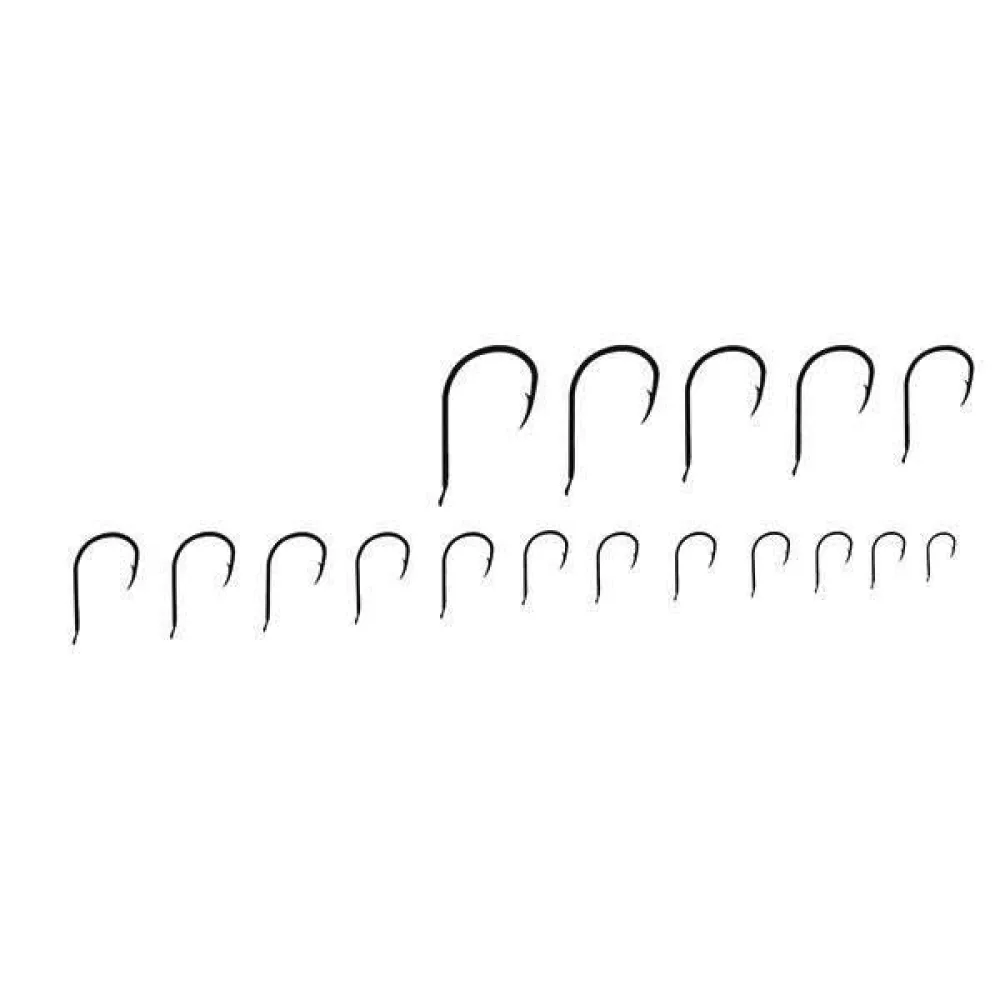 Asari Chinu Laser Carbon barbed spaded hook Black | Waveinn