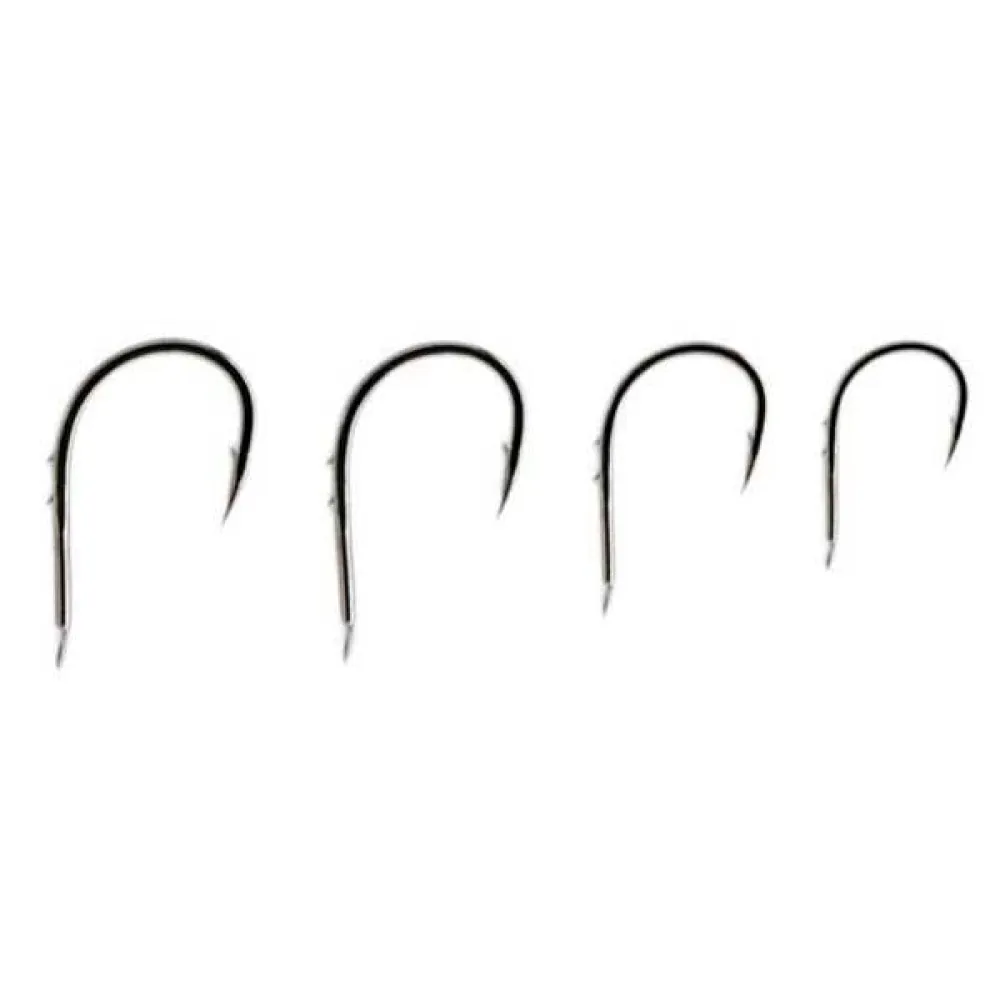 Asari Chinu Double Carbon barbed spaded hook Black | Waveinn