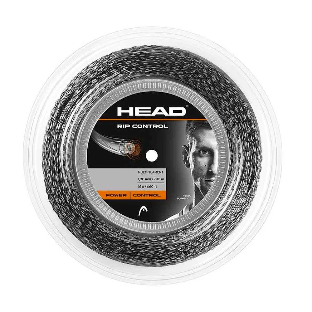 Head Rip Control 200 m tennis reel string Black | Smashinn