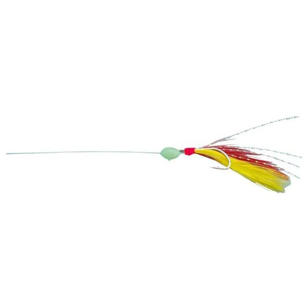 Asari Flashing Pro Feather Rig 4 Units Yellow | Waveinn