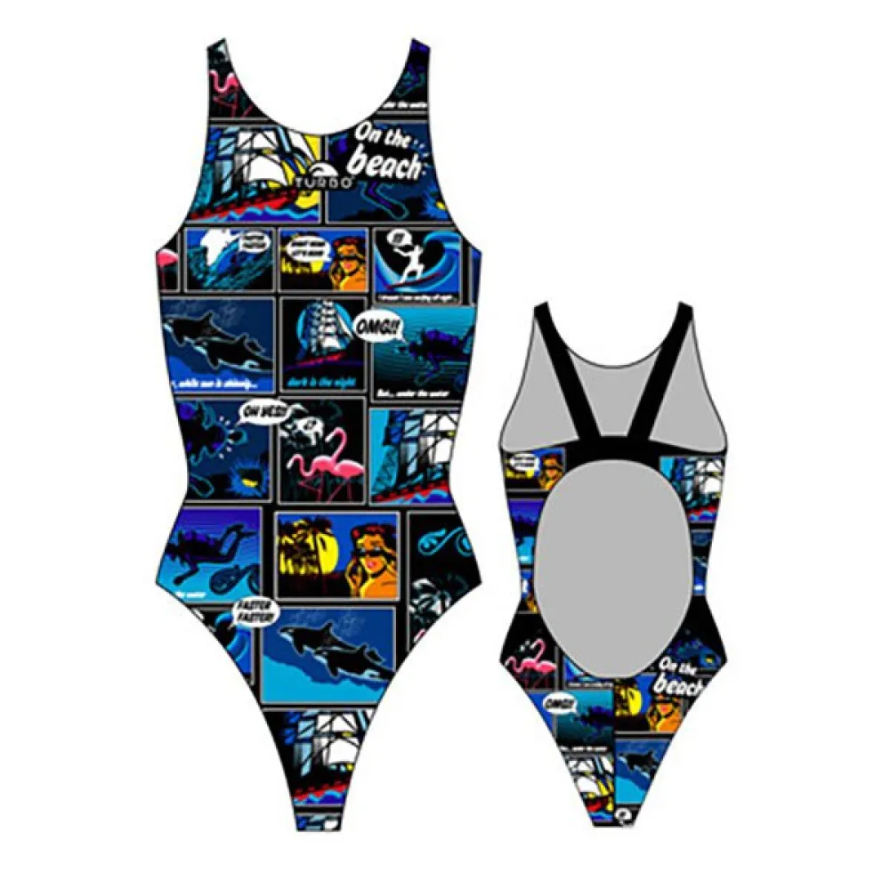 Turbo New Comic Pro Resist Swimsuit Black | Swiminn