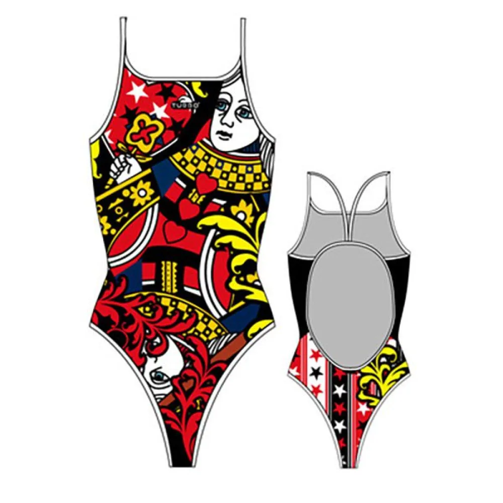 Turbo Big Queen Thin Strap Swimsuit Multicolor | Swiminn