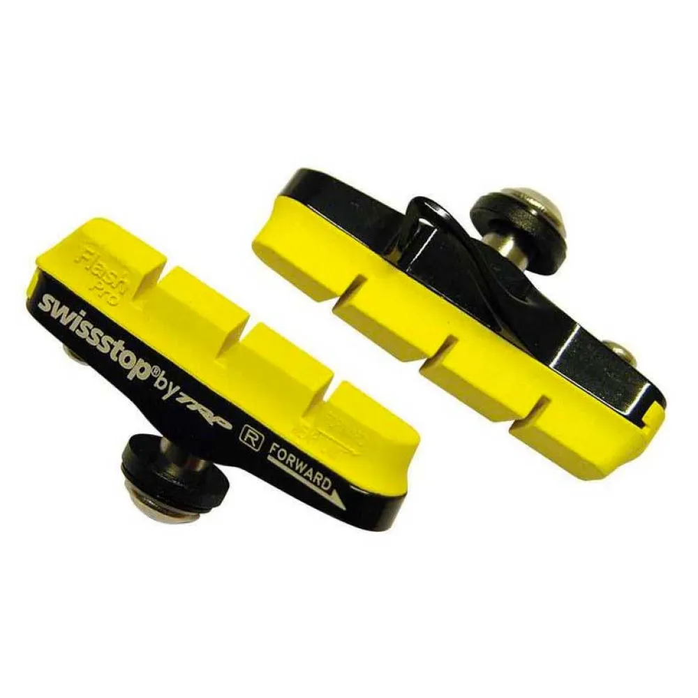 SwissStop Flash Pro complete rim brake pads, Yellow | Bikeinn