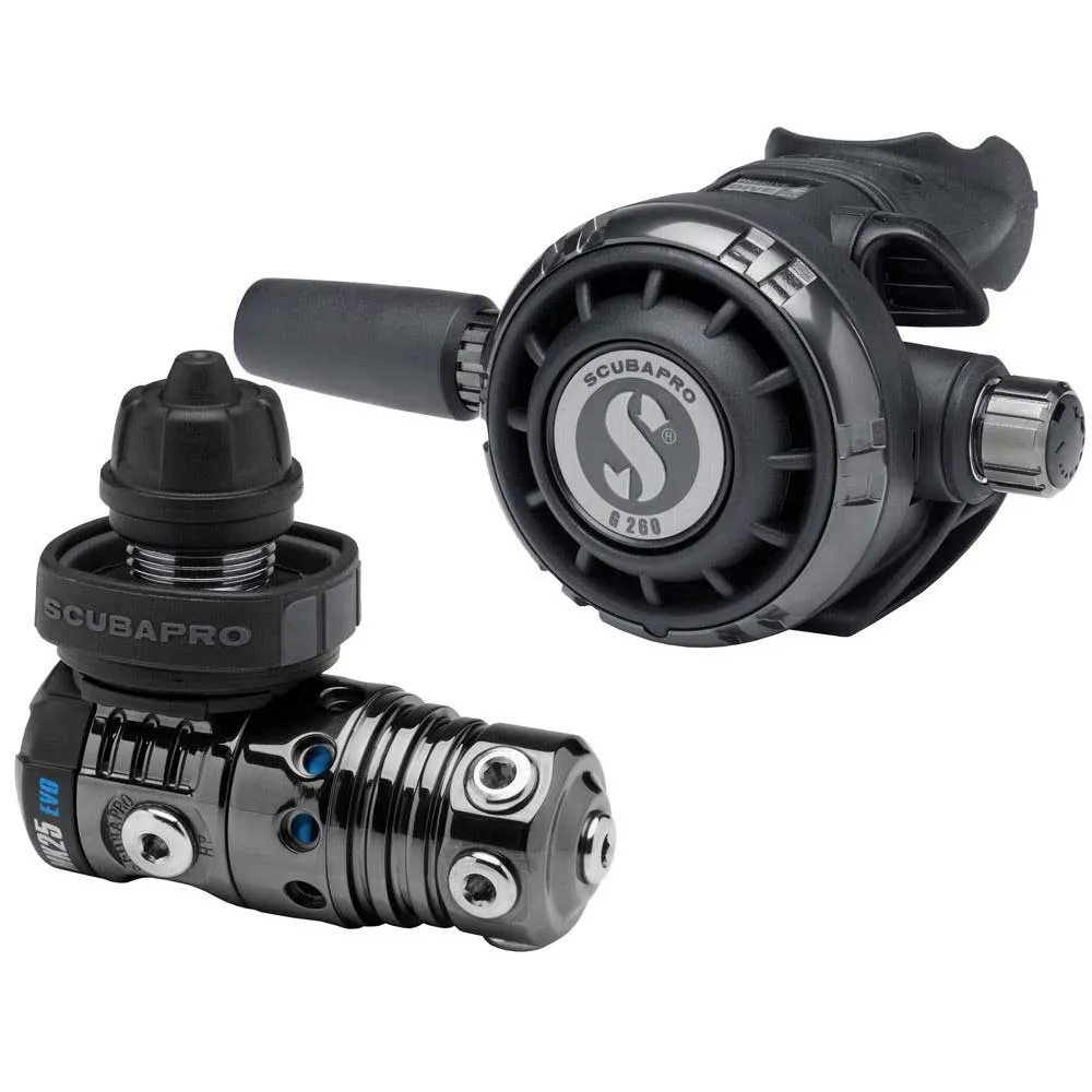 Scubapro MK25 EVO DIN 300 G260 Black Tech Regulator Set | Diveinn ...