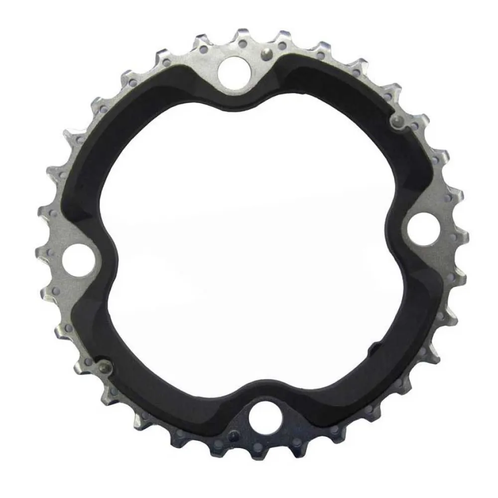 Shimano M782 XT Triple Chainring, Black | Bikeinn