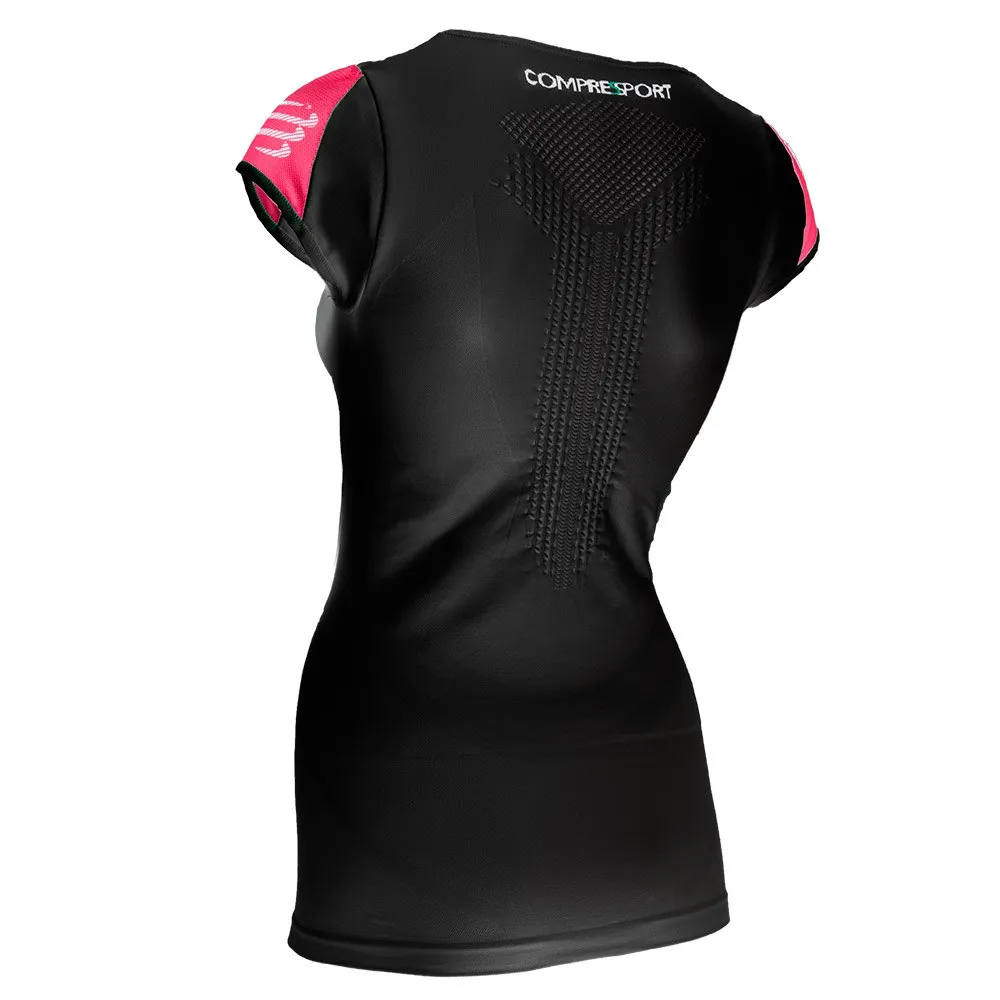 Compressport Trail Running V2 Short Sleeve T-Shirt Black| Runnerinn