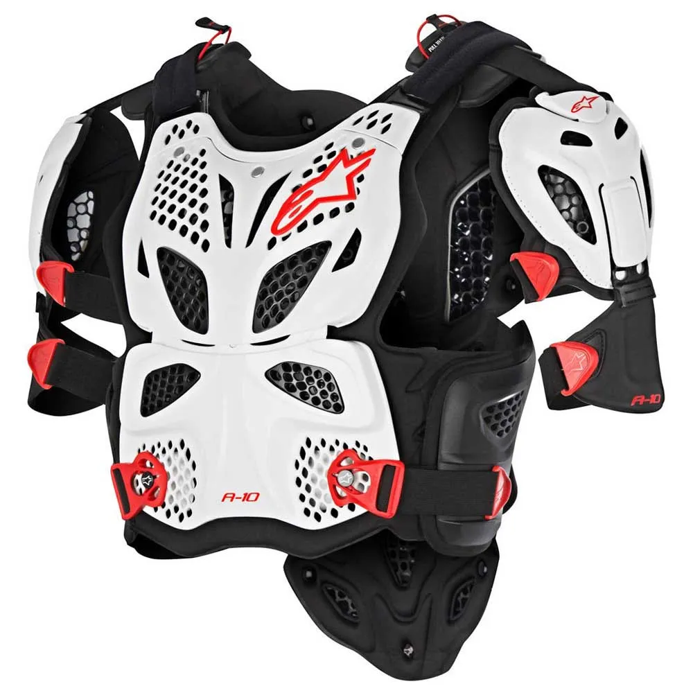 Alpinestars A 10 Full Chest Protector White | Motardinn