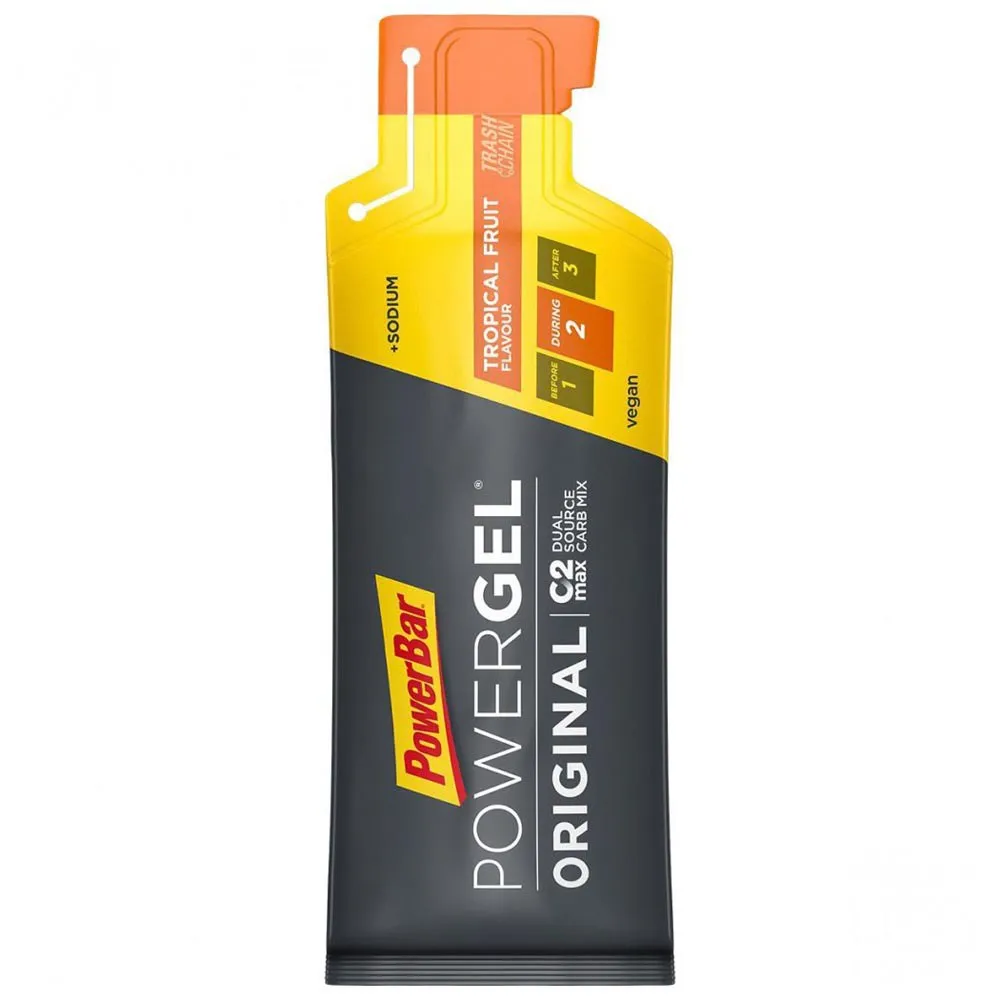 Powerbar PowerGel Original 41g 24 Units Tropical Fruit Energy Gels Box ...