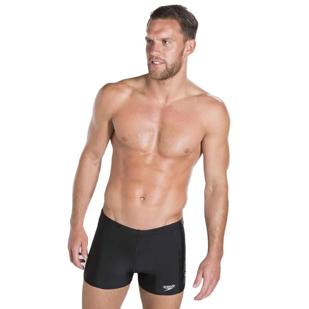 Speedo Boxer De Bain Sports Logo Panel Noir | Swiminn