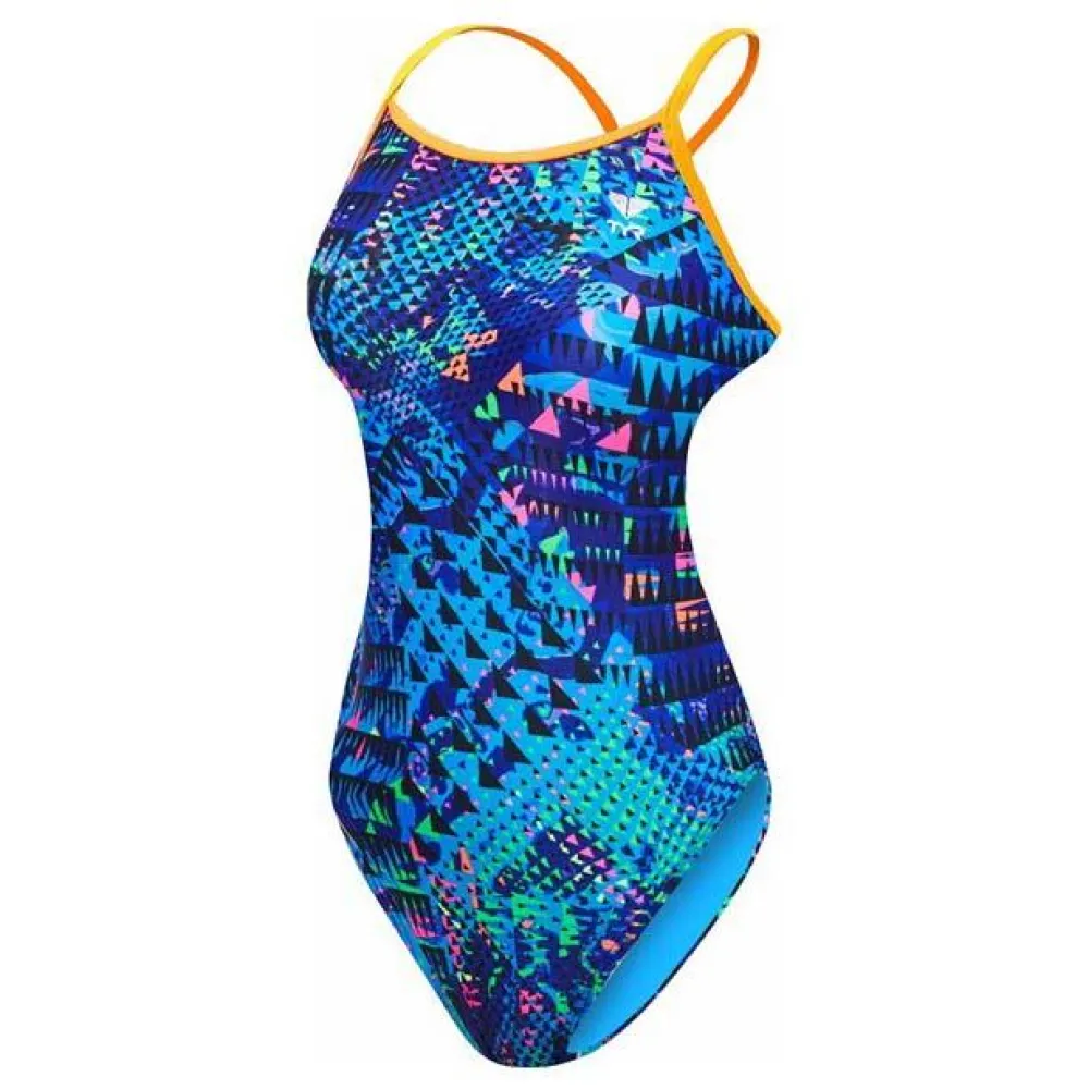 TYR Traje de baño con tiras Machu Cut Fit Azul | Swiminn
