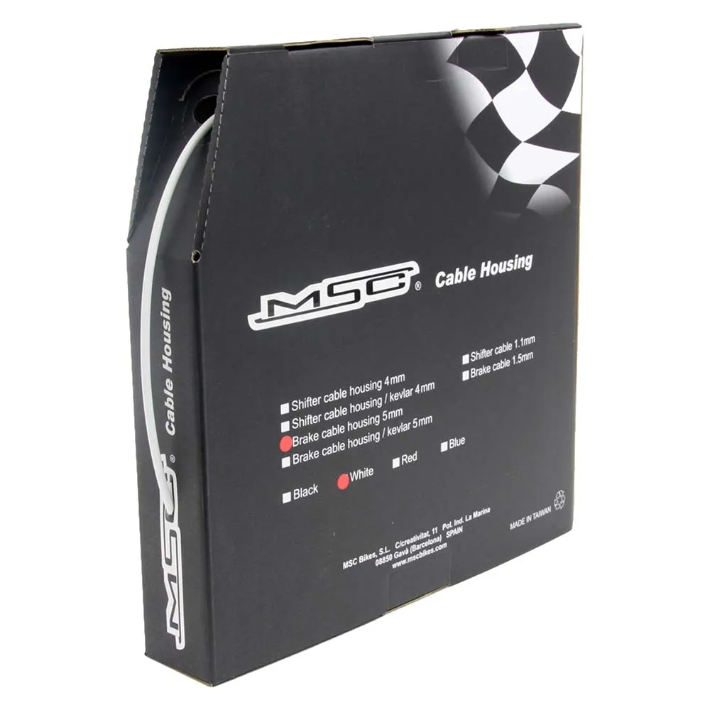 MSC Brake Cable sleeve 30 m, White | Bikeinn