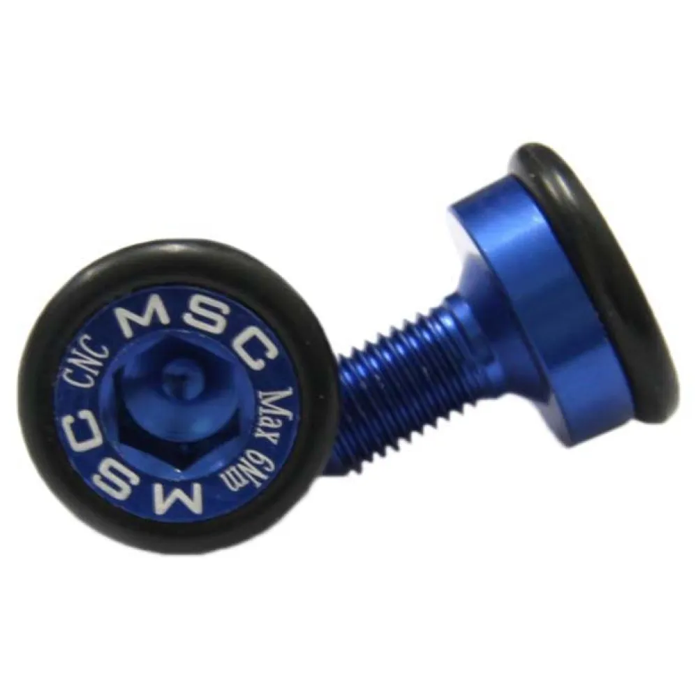 MSC Square Bottom Bracket Bolt Alu7075T6 2 Units Screw, Blue | Bikeinn