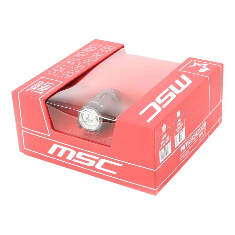 MSC LED 1000 Front Light, Black | Bikeinn