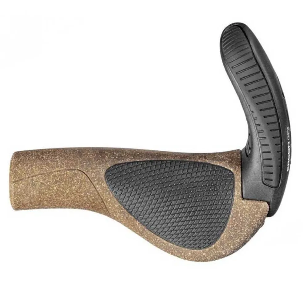Ergon GP3 BioKork grips, Grey | Bikeinn
