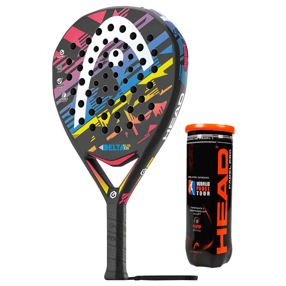 Head Graphene XT Delta Elite LTD Padelracket Roze | Smashinn Paddle rackets