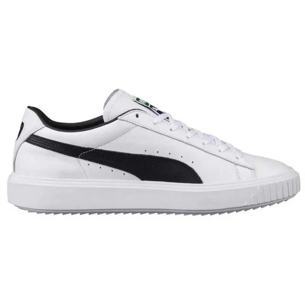 Puma Breaker LTHR Trainers White | Dressinn