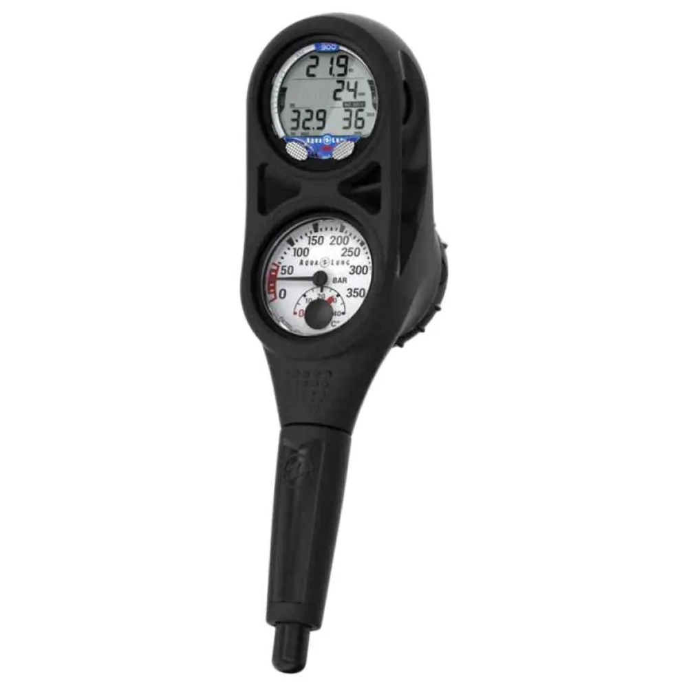 Aqualung i300C With Pressure Gauge/Compass Black | Diveinn