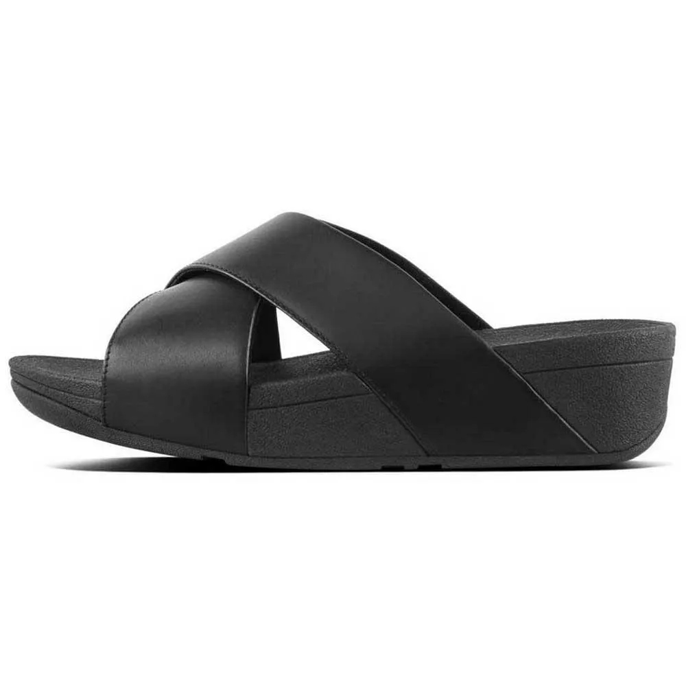 Fitflop Lulu Cross Flip Flops Black | Dressinn