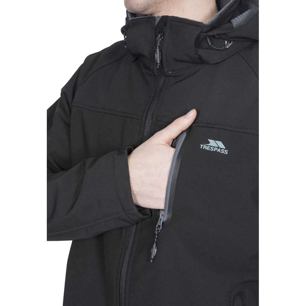 Trespass Accelerator II softshell jacket Black | Trekkinn