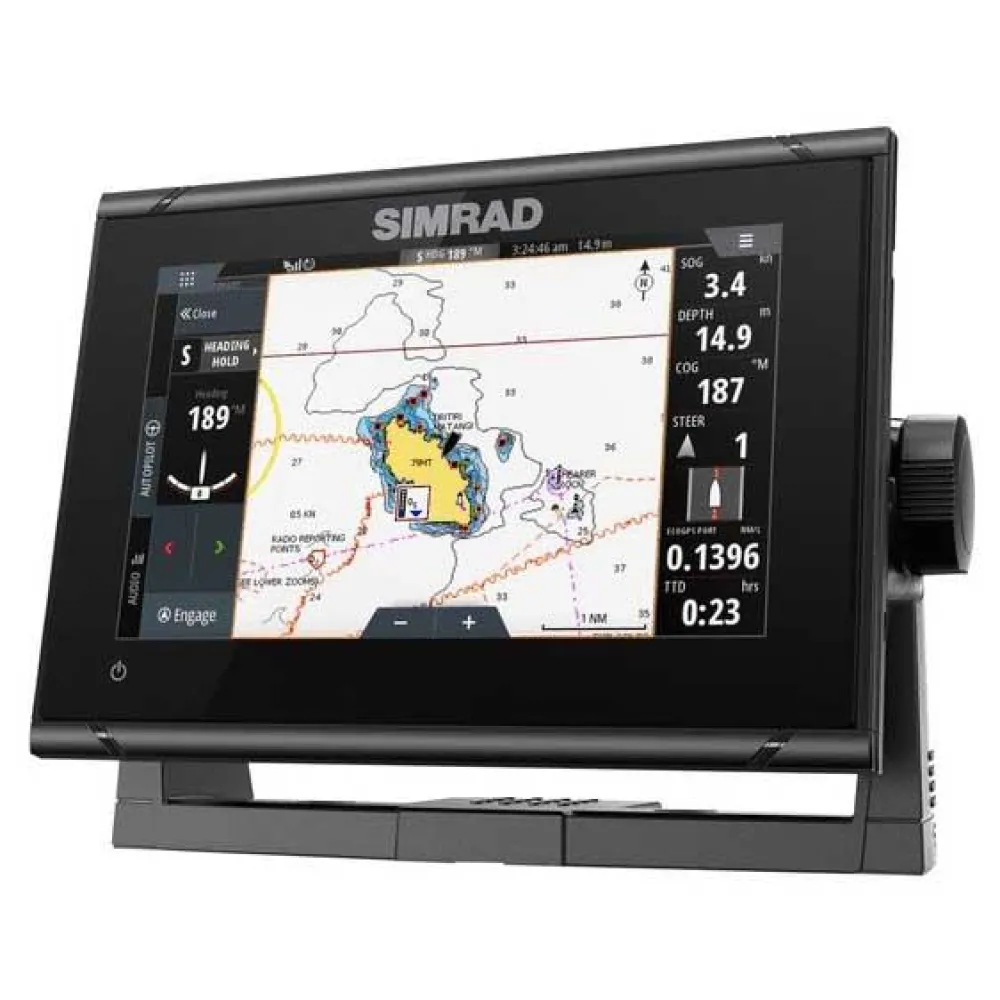 Simrad GO7 XSR ROW HDI fishfinder with transducer Black | Waveinn