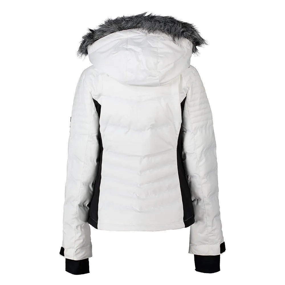Superdry Luxe Snow Puffer Jacket White | Snowinn