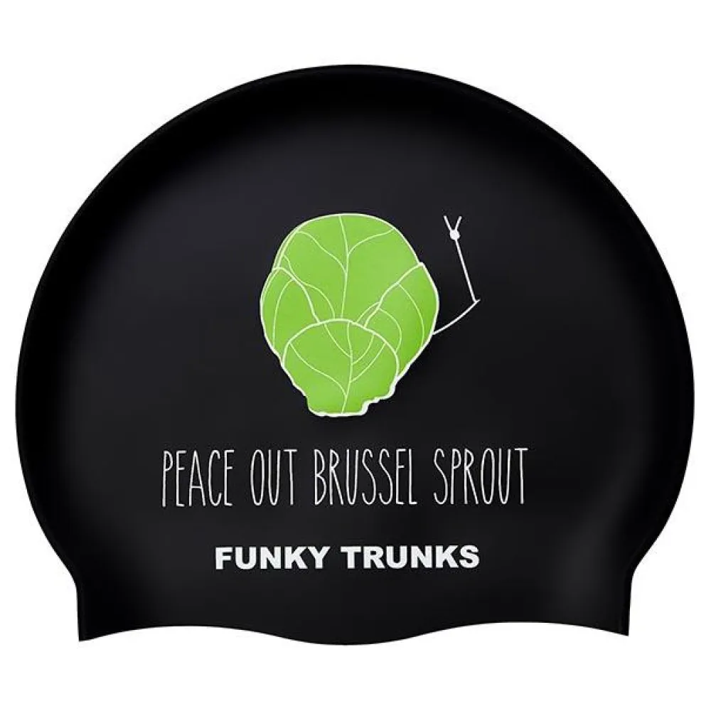 Funky trunks Silicone swimming cap Black | Swiminn
