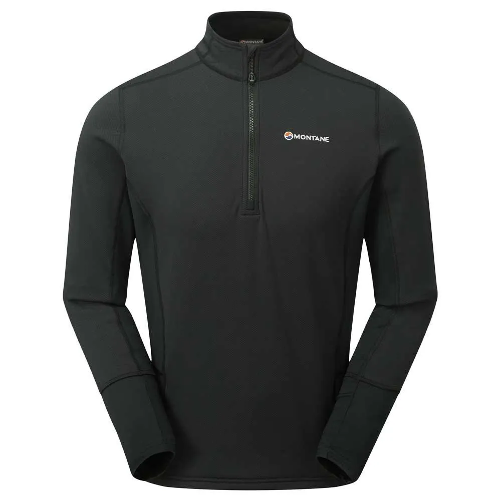 Montane Iridium Hybrid Pull-On Fleece Black | Trekkinn