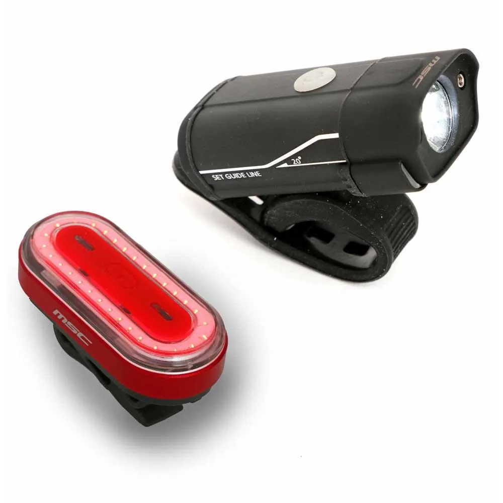 MSC LED 500+50 Light Set, Red | Bikeinn