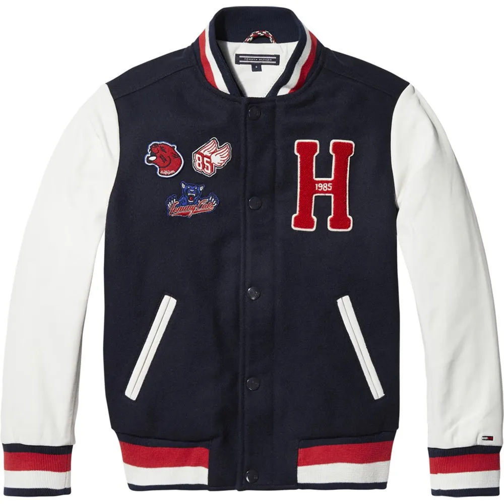 Tommy hilfiger Unisex Varsity Jacke Weiß | Dressinn