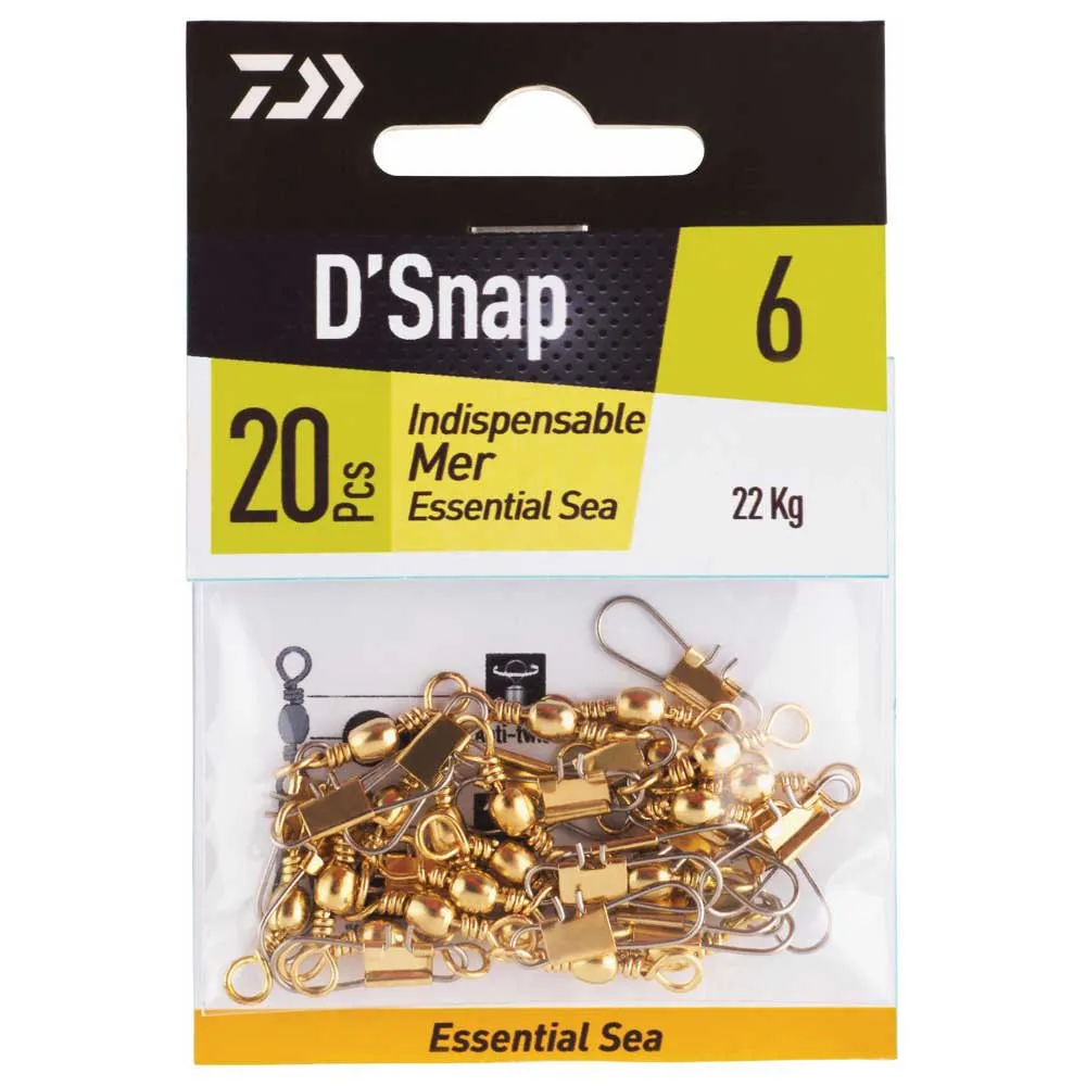 Daiwa HD 3 Way Swivels Golden | Waveinn