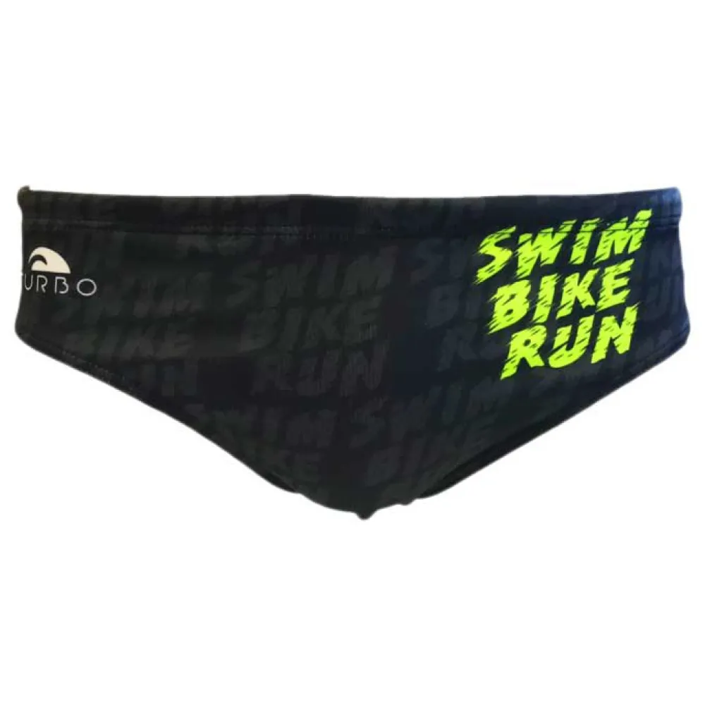 Turbo Swim-Bike Run Swimming Brief Black | Swiminn