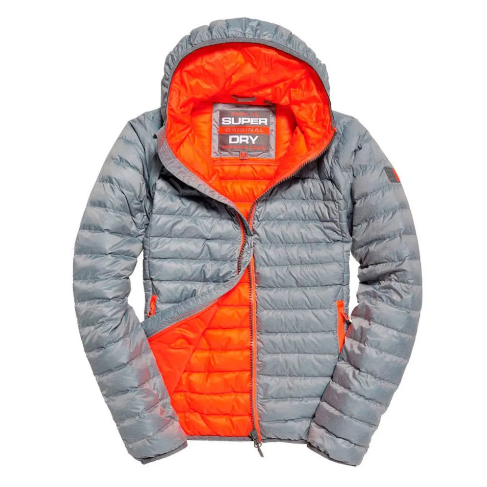Superdry Chromatic Core Down Jacket Grey | Dressinn