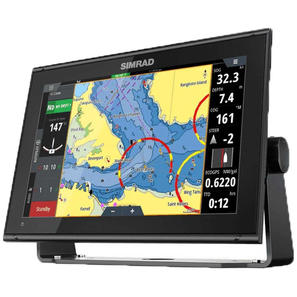Simrad GO12 XSE ROW Active Imaging 3-In-1 Met Transducer Zwart| Waveinn