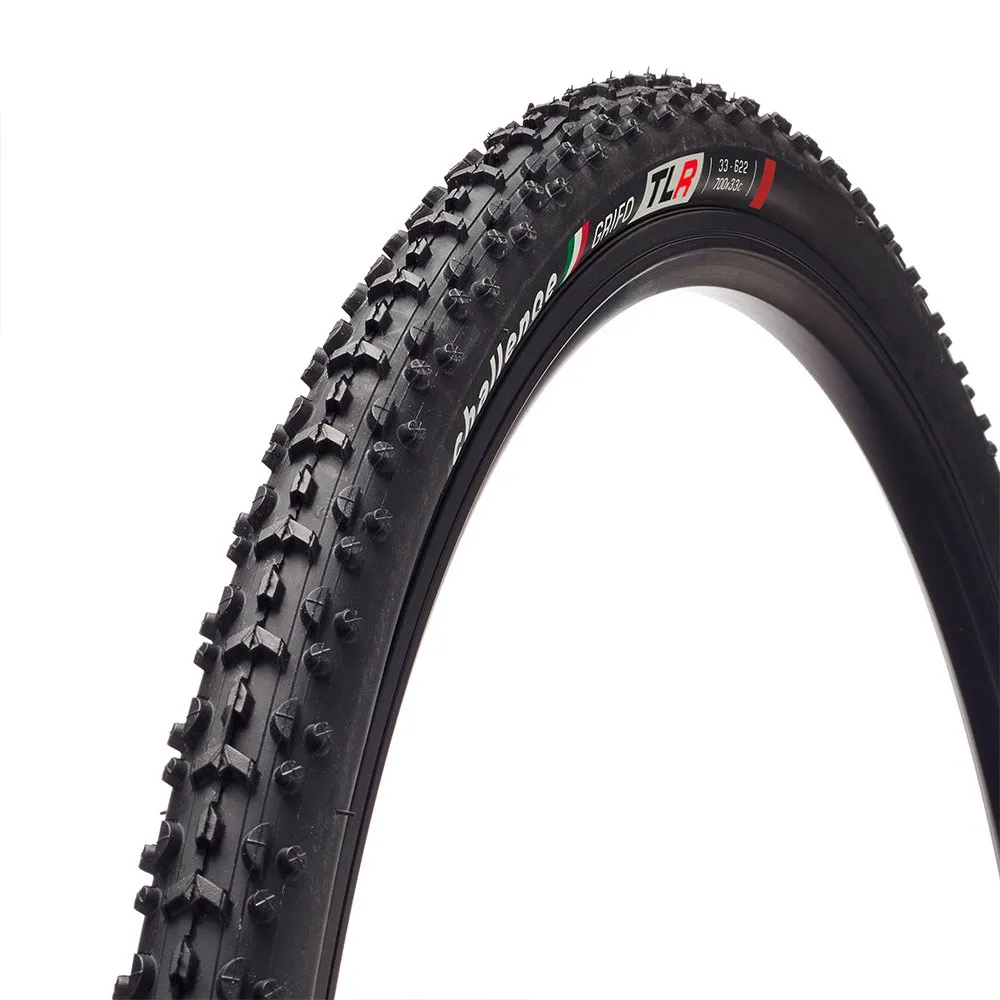 Challenge Grifo Vulcanizado Tubeless 700C x 33 gravel tyre, Black | Bikeinn