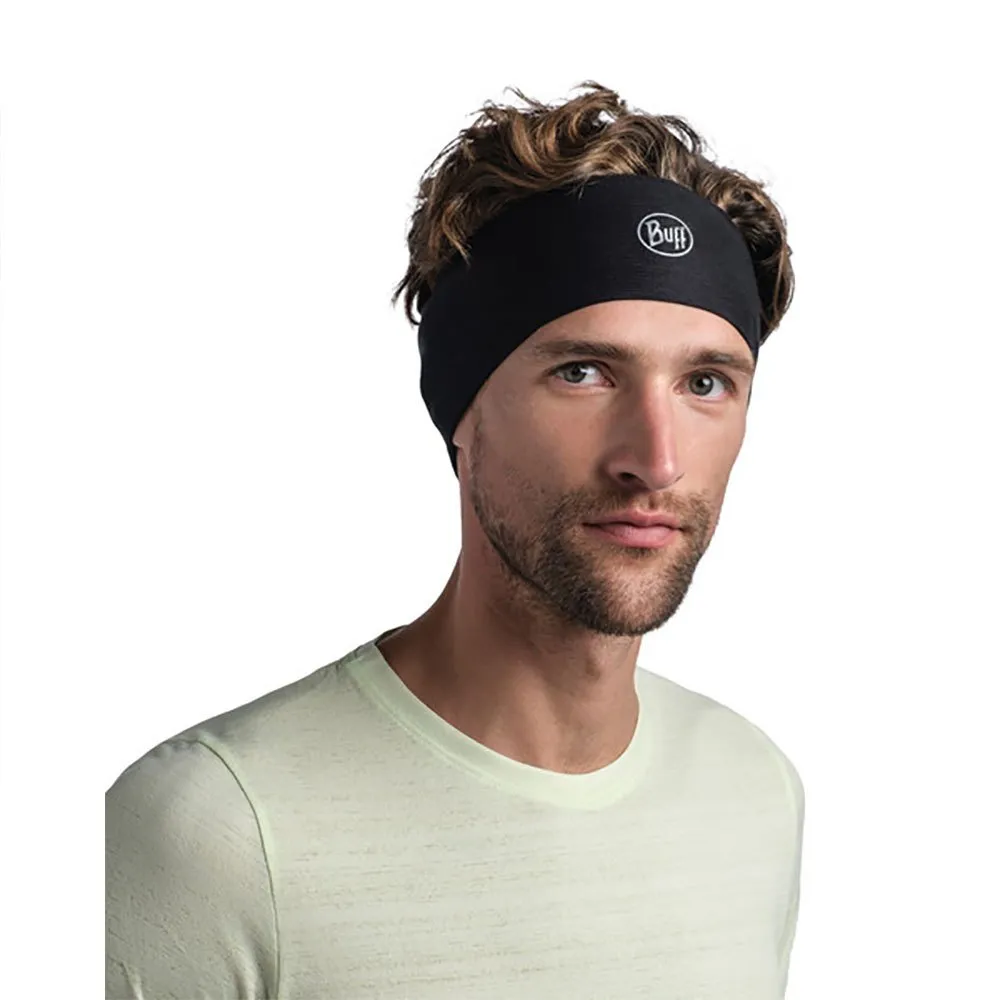 Buff ® Cinta para la cabeza Coolnet UV Solid Negro | Runnerinn