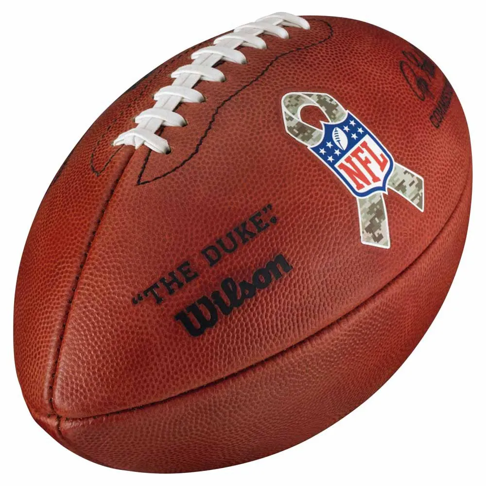 Wilson NFL Duke Salute The Service American Football Ball Brown| Goalinn