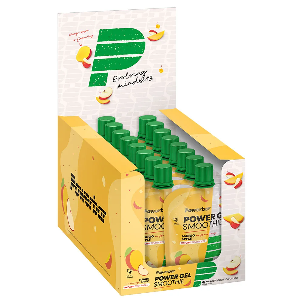 Powerbar PowerGel Smoothie 90g 16 Units Mango&Apple Energy Gels Box ...