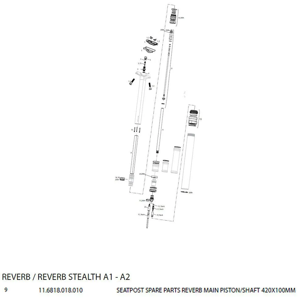 RockShox Reverb A2 Dropper, Negro | Bikeinn