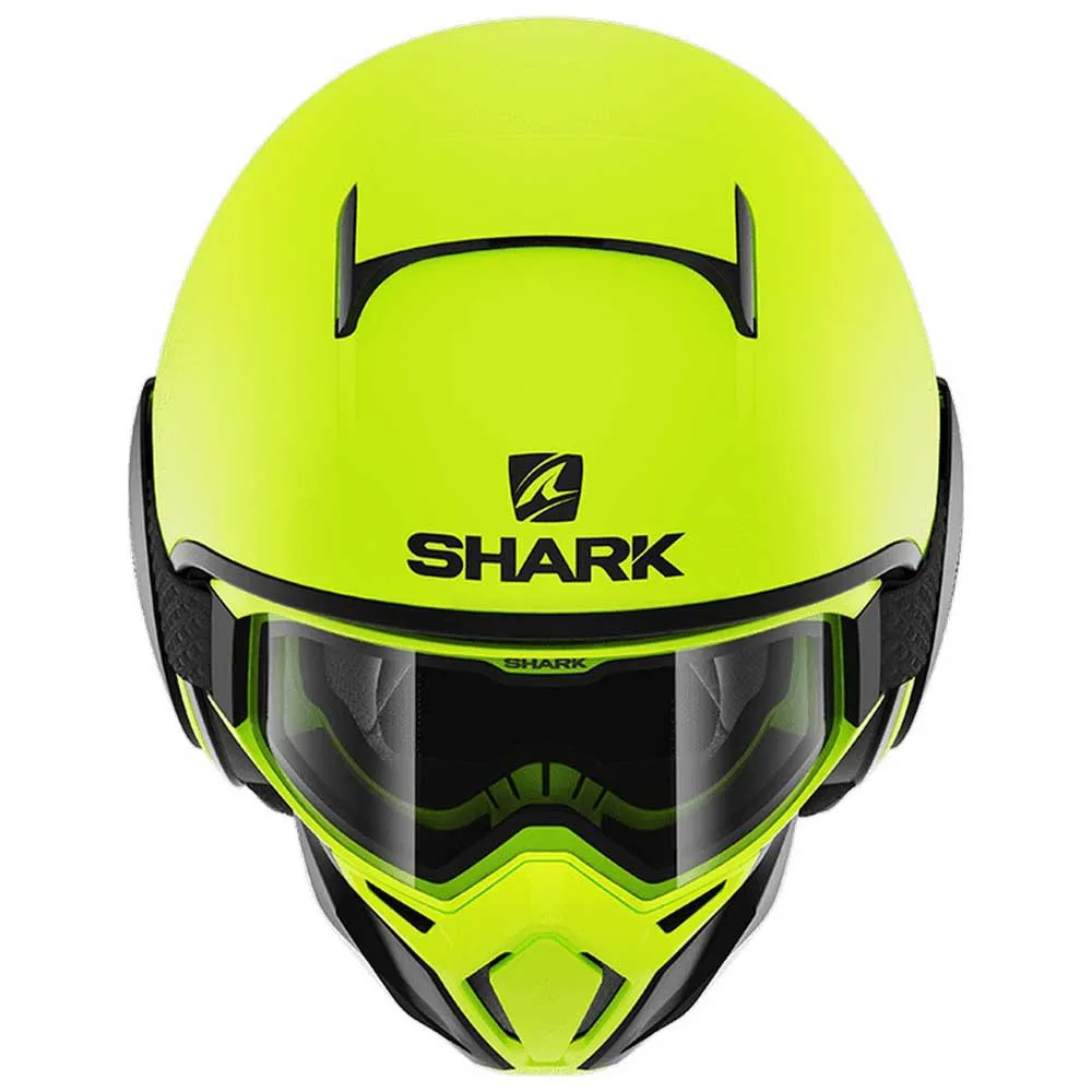 Shark Street Drak Neon Serie Convertible Helmet Yellow| Motardinn