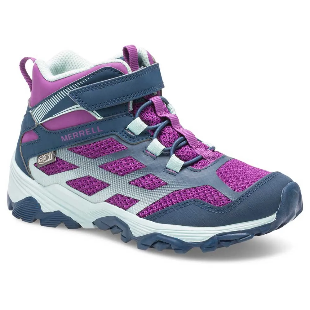 Merrell Moab FST Mid AC WP Hiking Boots Blue | Trekkinn