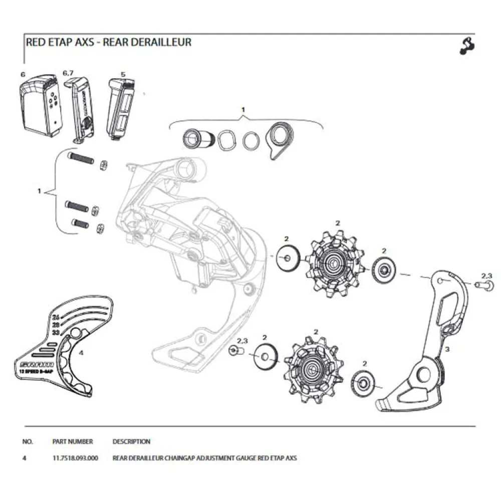 Sram Chain Gap Adjustment Gauge Etap AXS Tool | Bikeinn