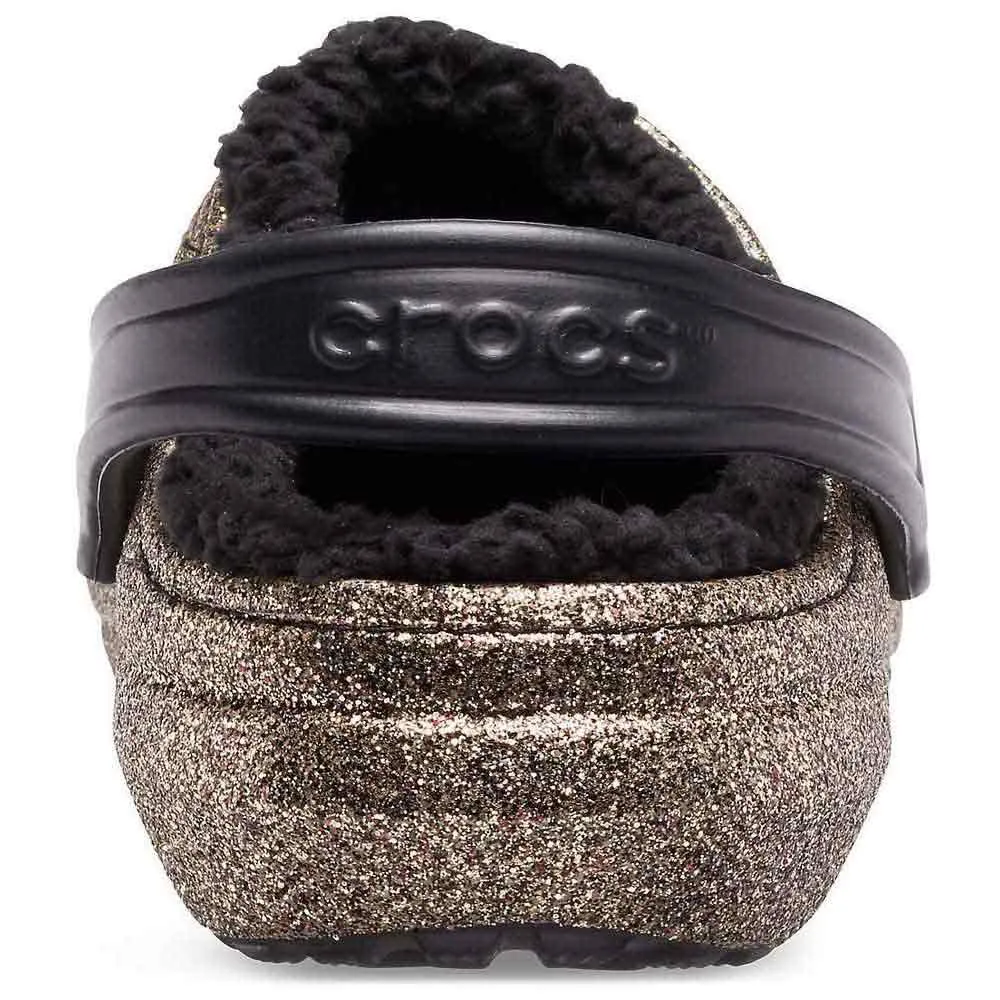 Crocs Tamancos Classic Glitter Lined Dourado | Xtremeinn Clogs