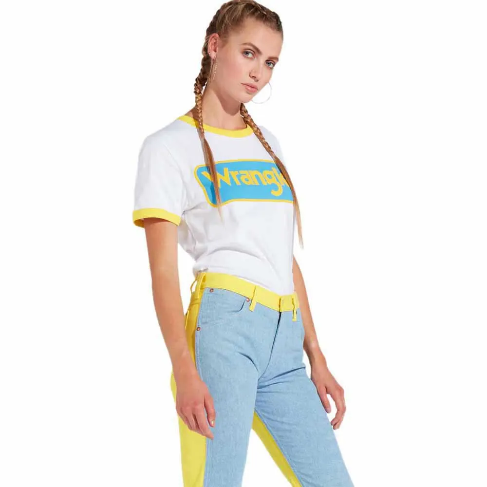 Wrangler Blue&Yellow Ringer | Dressinn