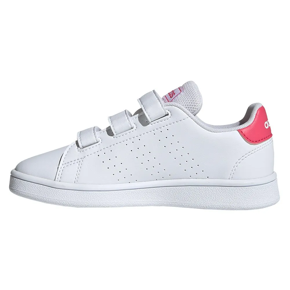 adidas Advantage Velcro Child Trainers White | Runnerinn