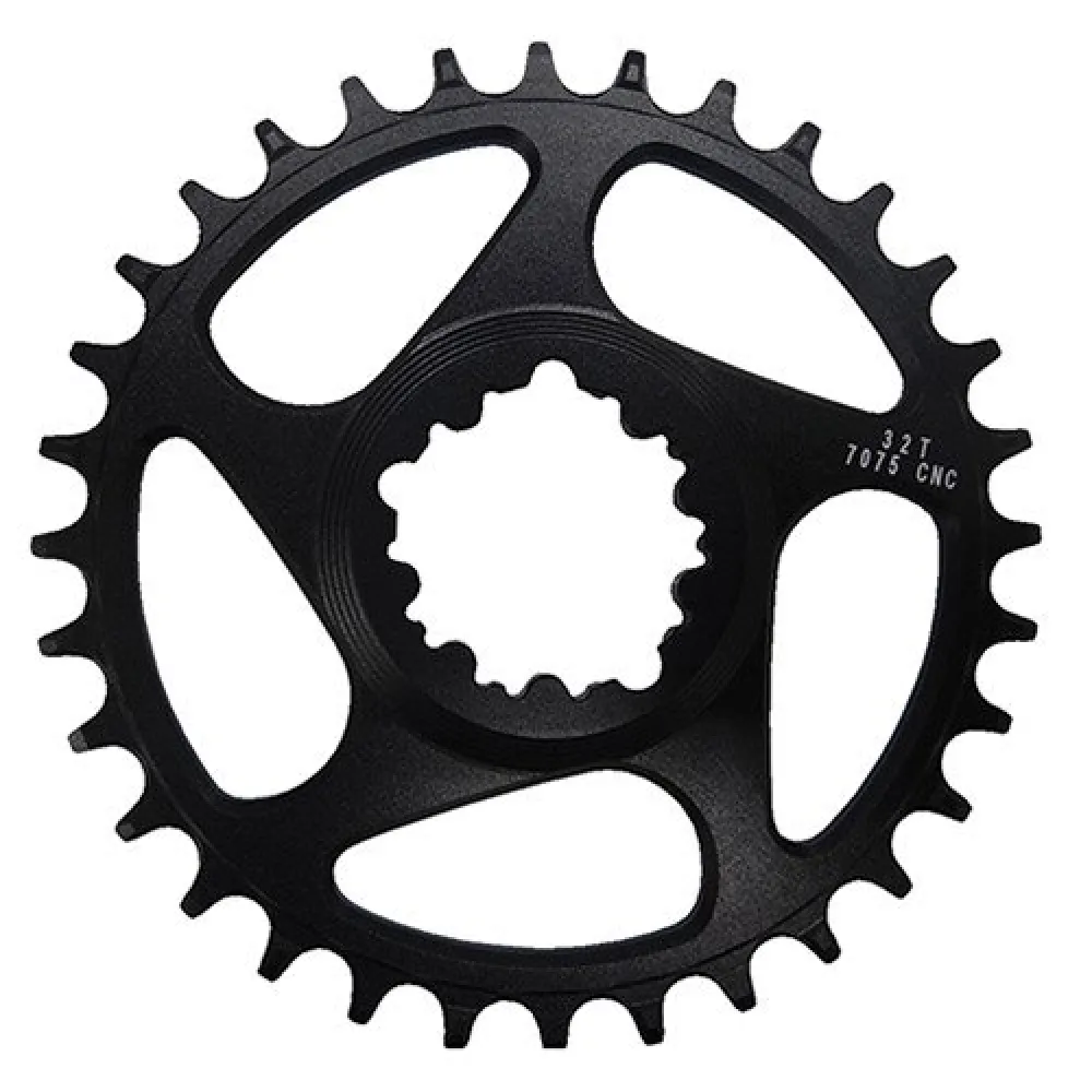 First Direct Mount Round 3 mm Offset chainring, Black | Bikeinn
