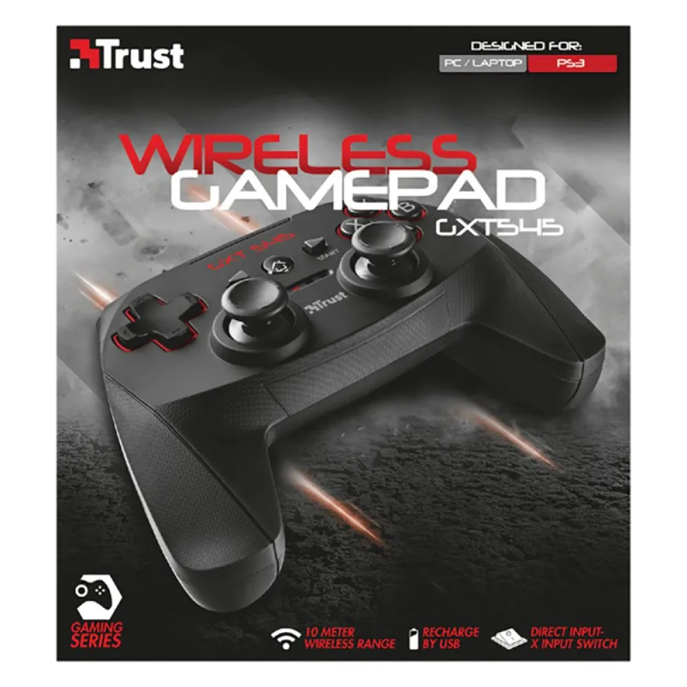 Trust GXT 545 PC/PS3 Wireless Controller Black | Techinn