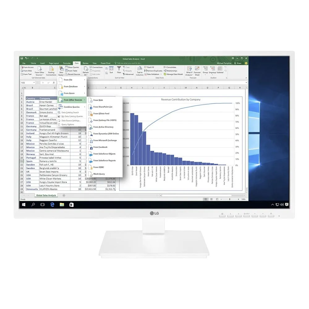 LG 24BK550Y-W 23.8´´ Full HD WLED Monitor White, Techinn