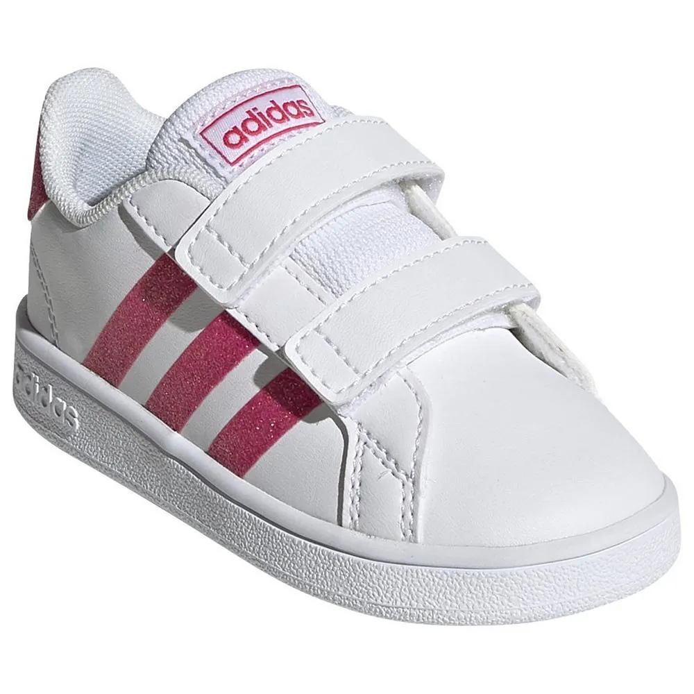 adidas sportswear Grand Court Velcro Trainers Infant White| Smashinn