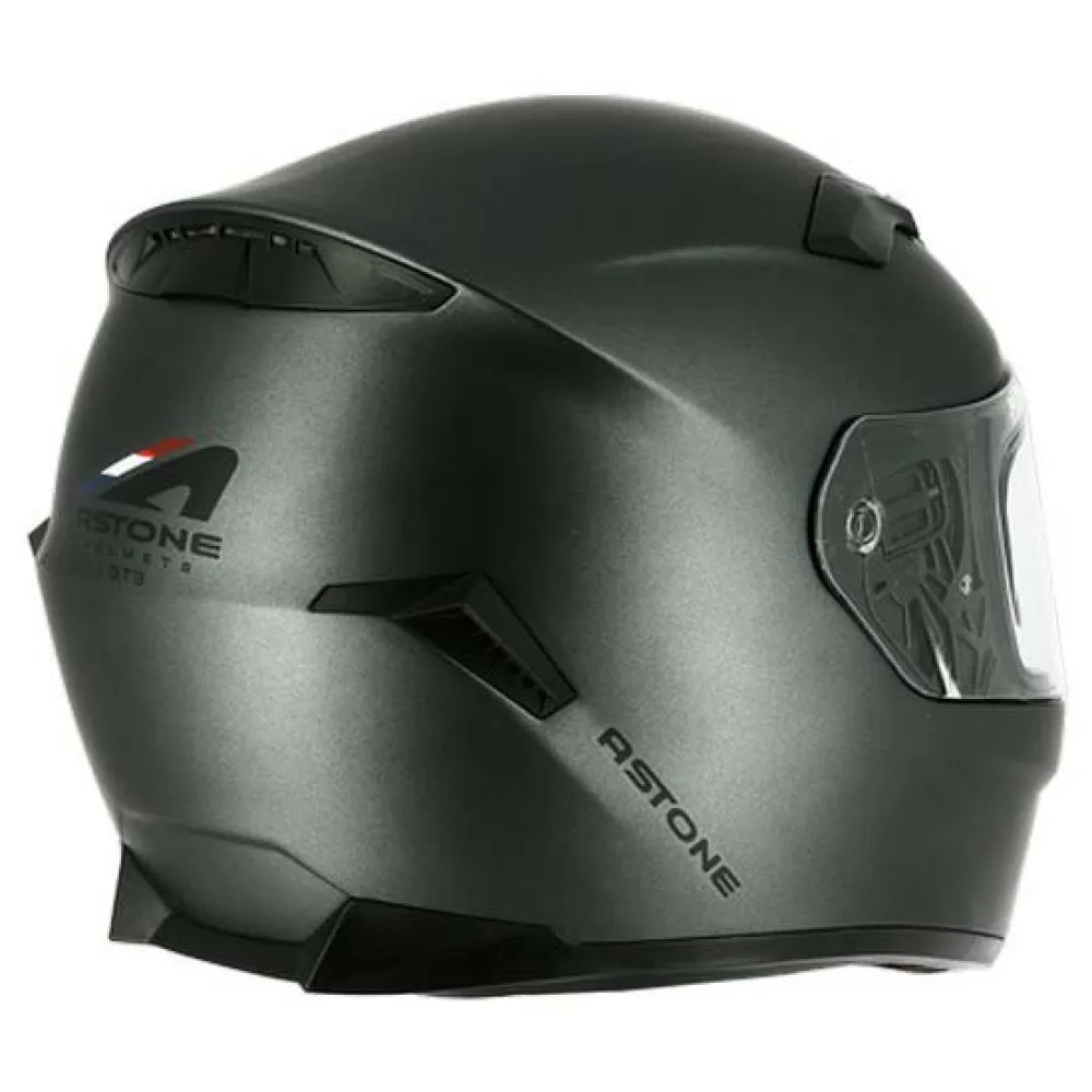 Astone GT3 Monocolor Full Face Helmet Grey | Motardinn