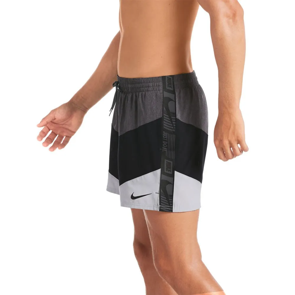 Nike Logo Tape Vortex 5´´ Swimming Shorts Grey | Swiminn